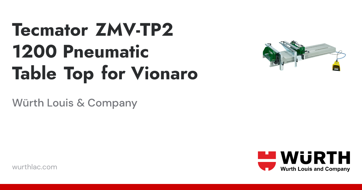 Tecmator ZMV-TP2 1200 Pneumatic Table Top for Vionaro | Würth Louis ...