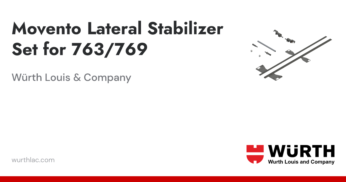 Movento Lateral Stabilizer Set for 763/769 | Würth Louis & Company