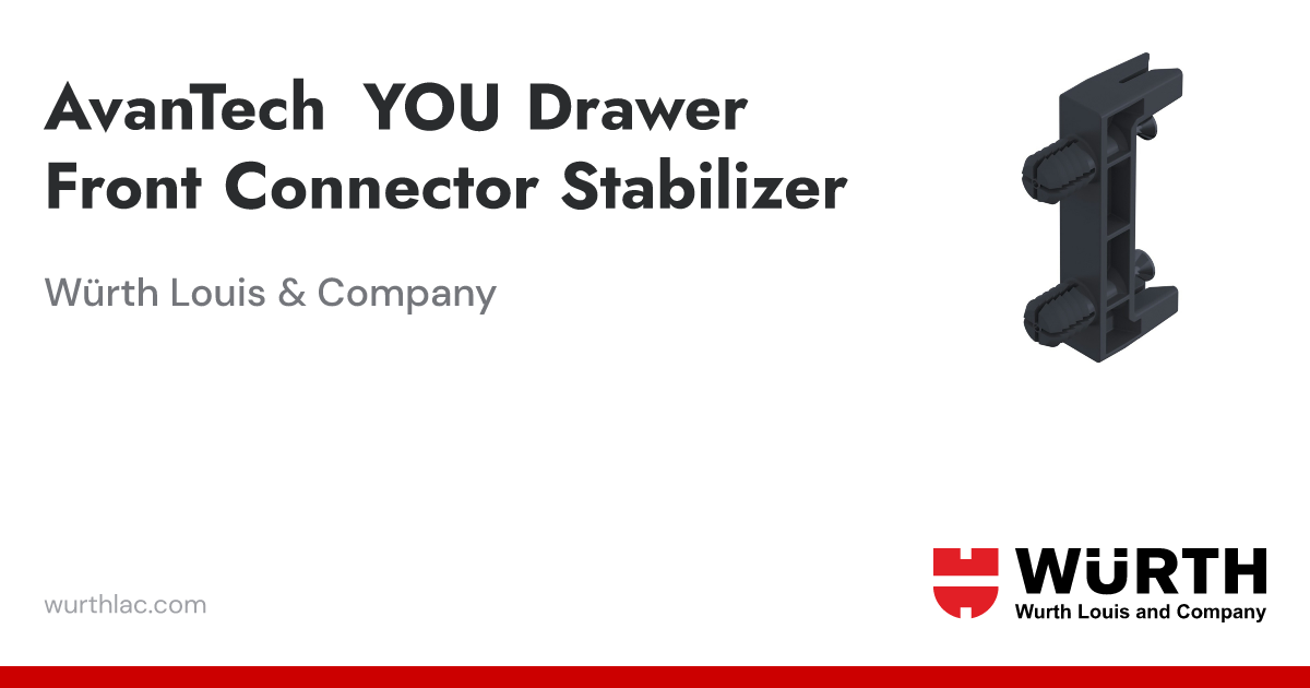 AvanTech YOU Drawer Front Connector Stabilizer | Würth Louis & Company