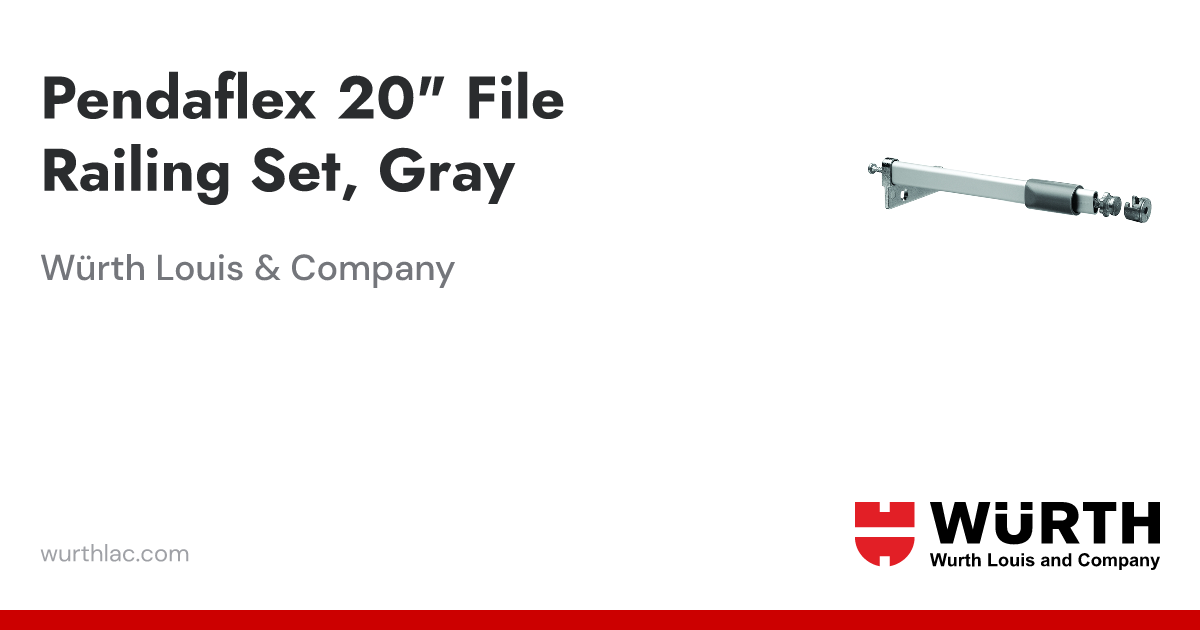 Pendaflex 20" File Railing Set, Gray | Würth Louis & Company