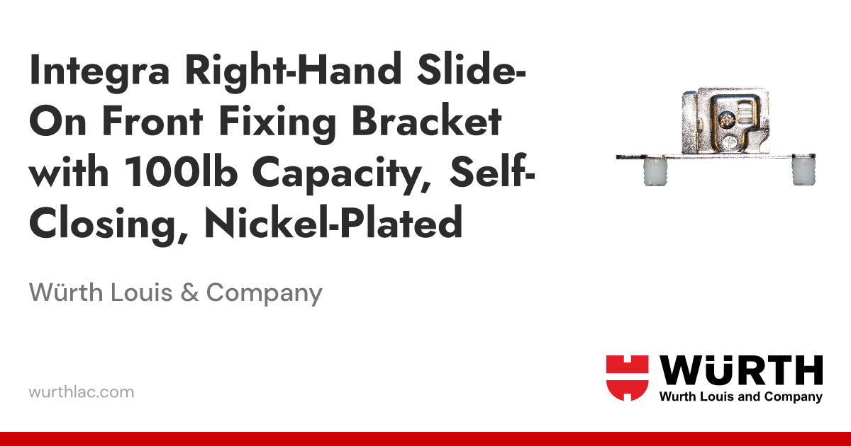 Integra Right-Hand Slide-On Front Fixing Bracket with 100lb Capacity ...