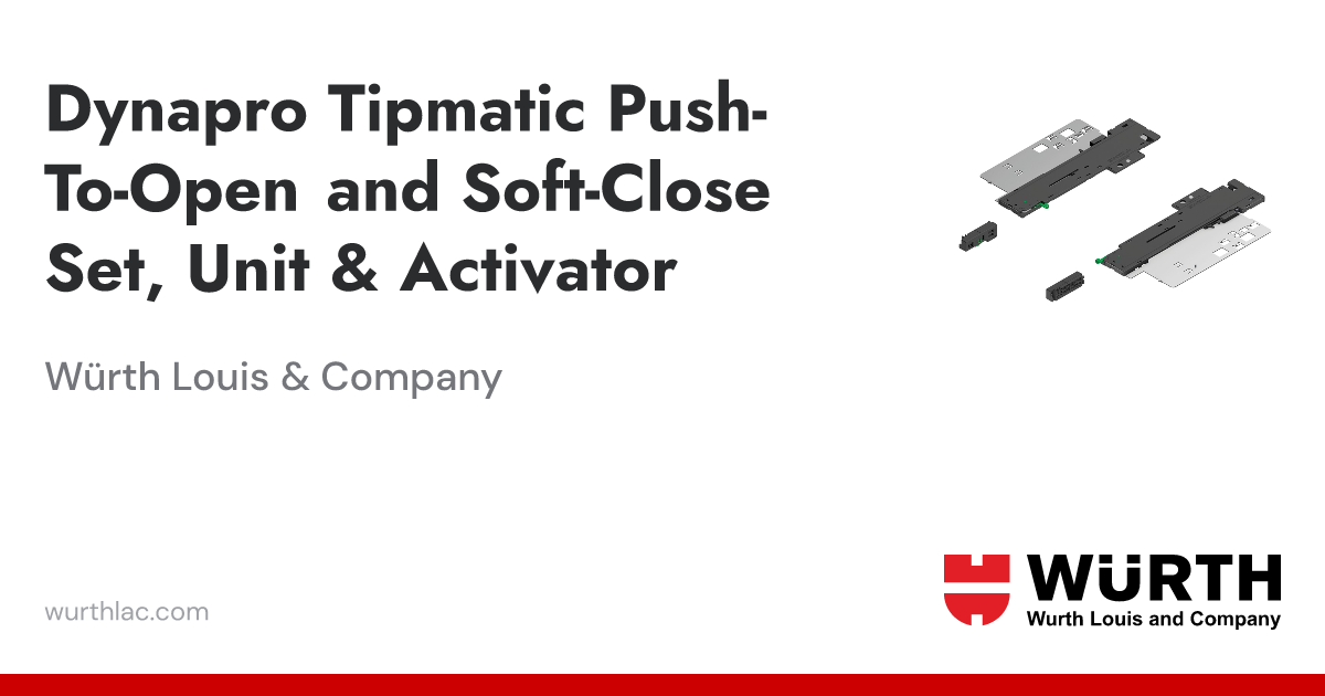 Dynapro Tipmatic Push-To-Open and Soft-Close Set, Unit & Activator ...