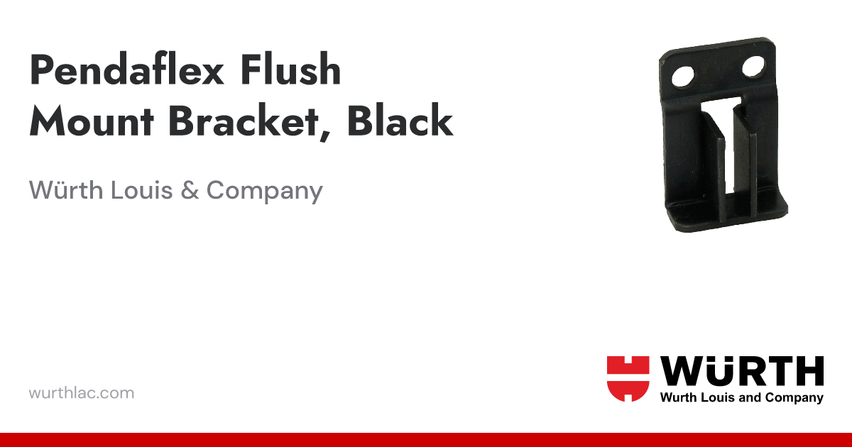 Pendaflex Flush Mount Bracket, Black | Würth Louis & Company
