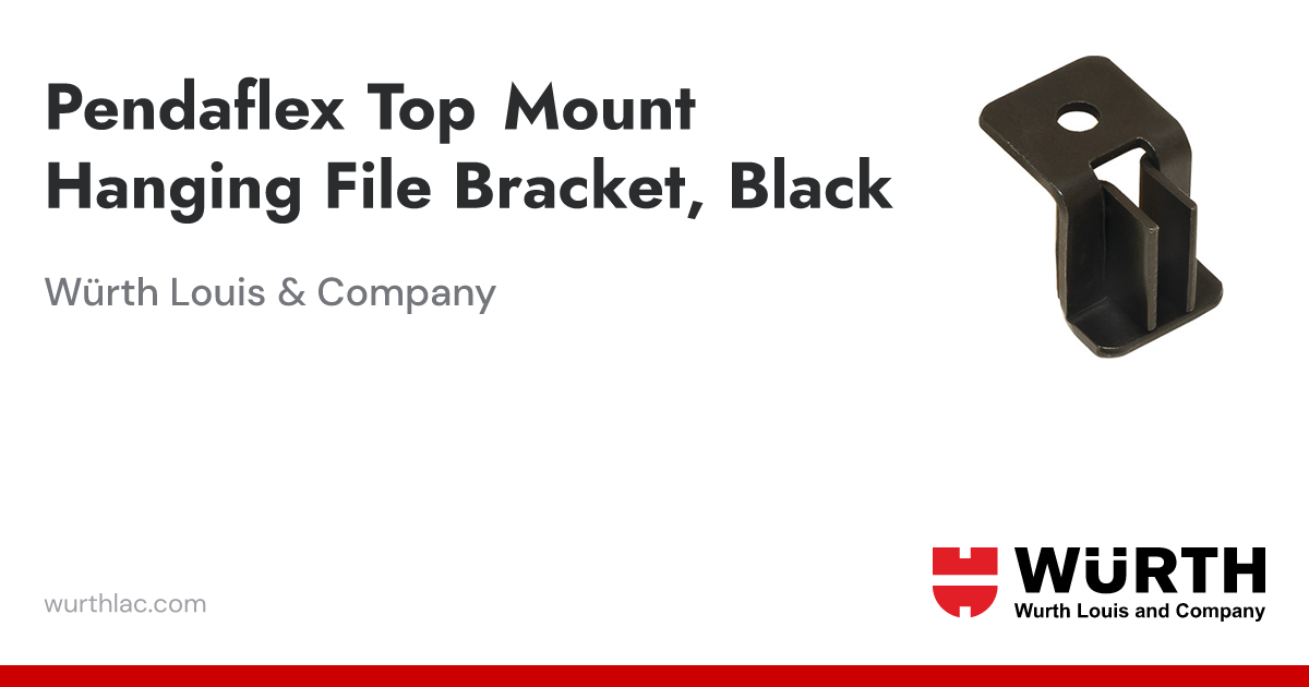 Pendaflex Top Mount Hanging File Bracket, Black | Würth Louis & Company
