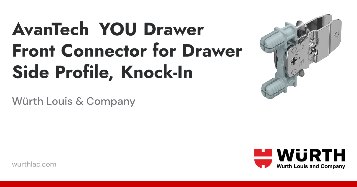 AvanTech YOU Drawer Front Connector for Drawer Side Profile, Knock-In ...