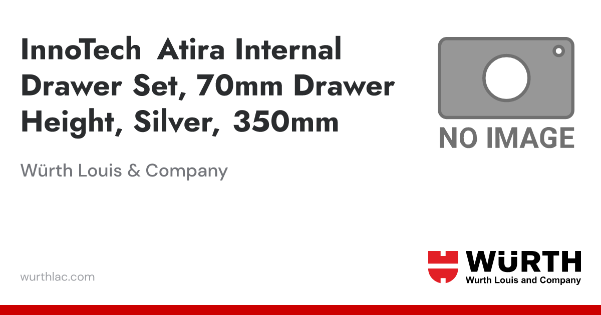 InnoTech Atira Internal Drawer Set, 70mm Drawer Height, Silver, 350mm ...