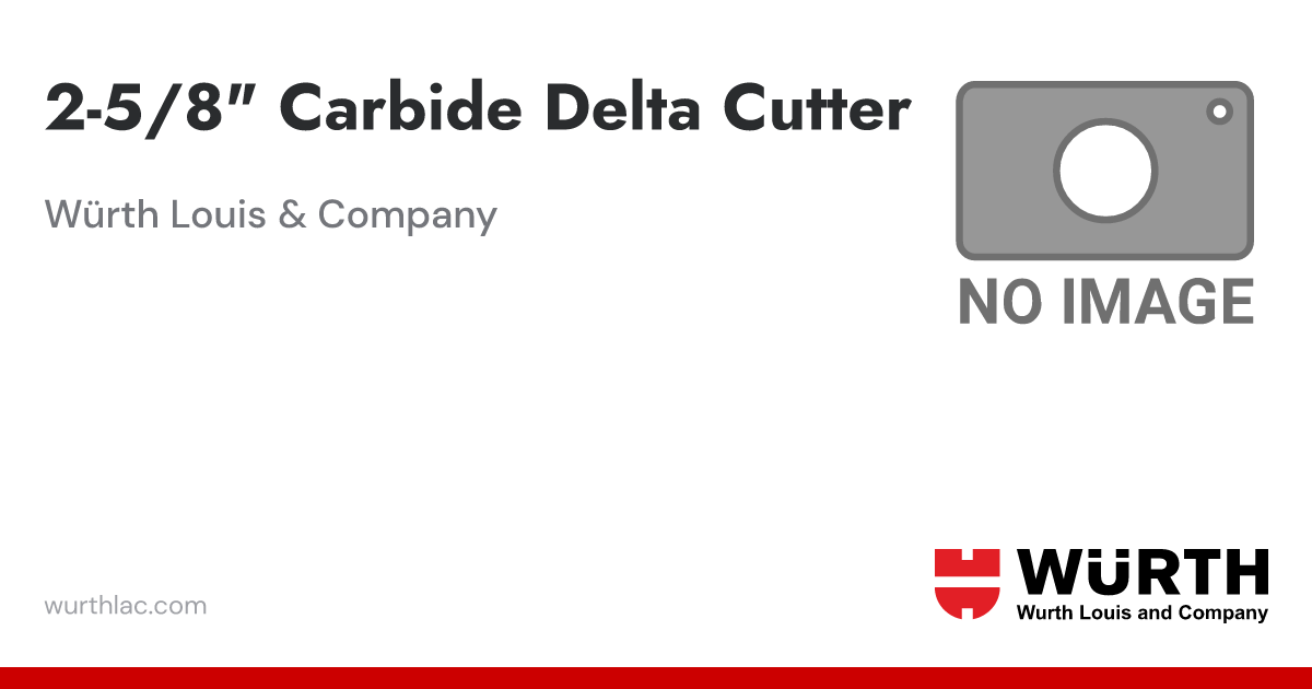 2-5/8" Carbide Delta Cutter | Wurth Louis and Company