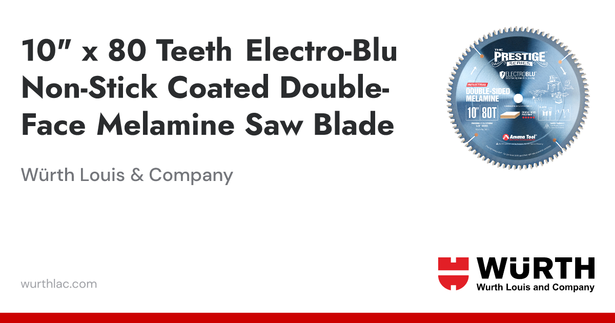 10" x 80 Teeth Electro-Blu Non-Stick Coated Double-Face Melamine Saw ...