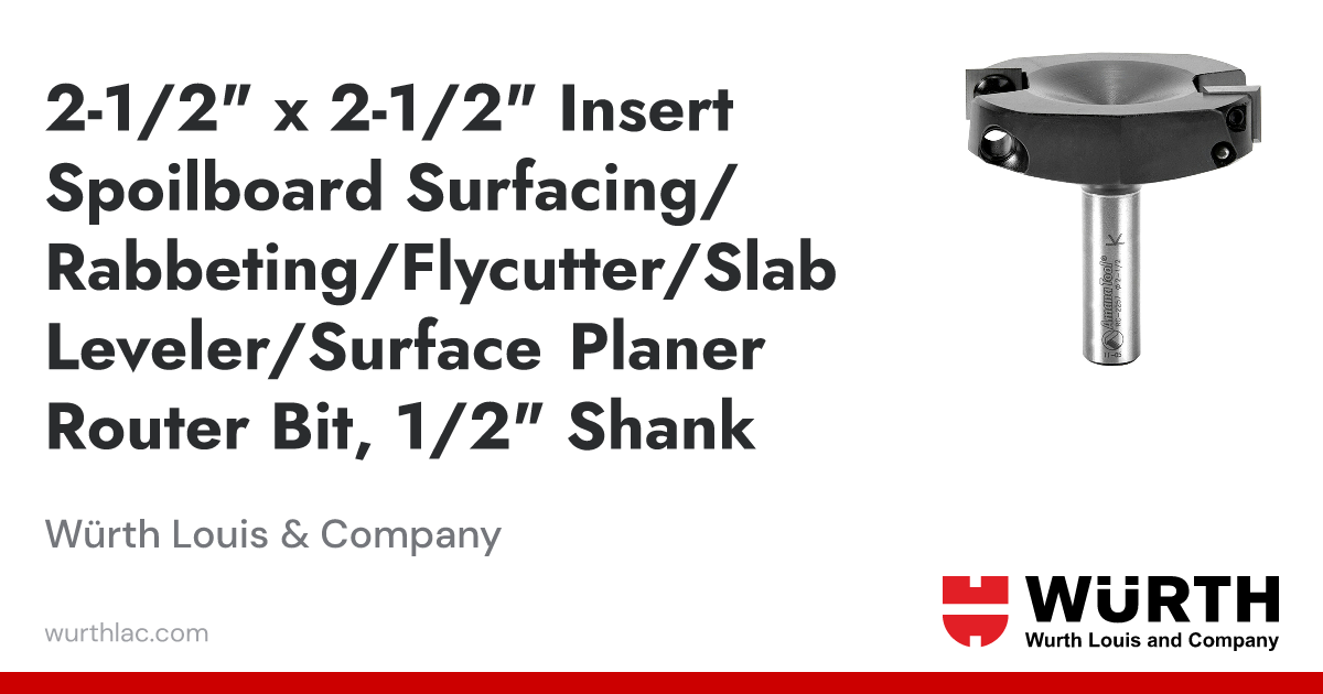 2-1/2" x 2-1/2" Insert Spoilboard Surfacing/Rabbeting/Flycutter/Slab ...