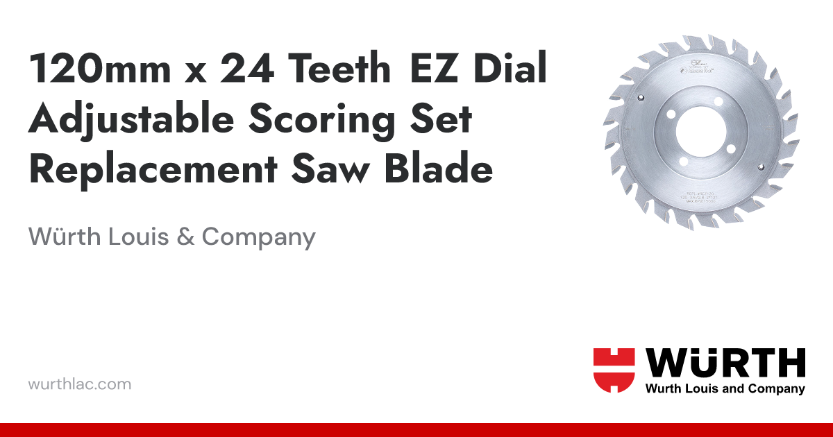 120mm x 24 Teeth EZ Dial Adjustable Scoring Set Replacement Saw Blade ...