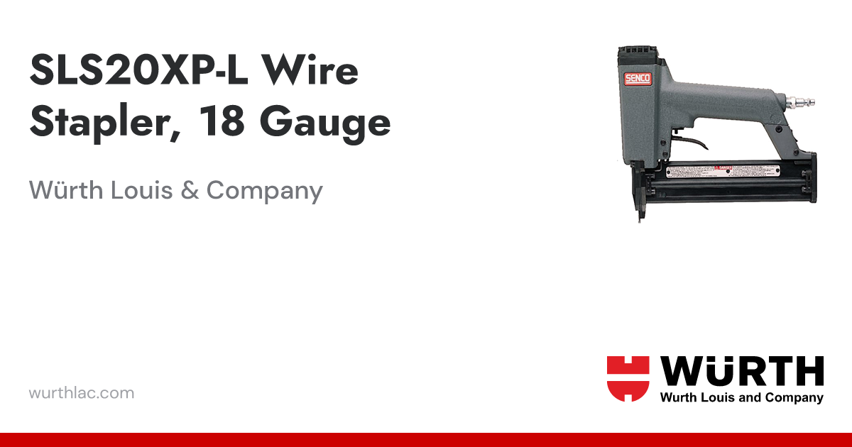 SLS20XP-L Wire Stapler, 18 Gauge | Würth Louis & Company