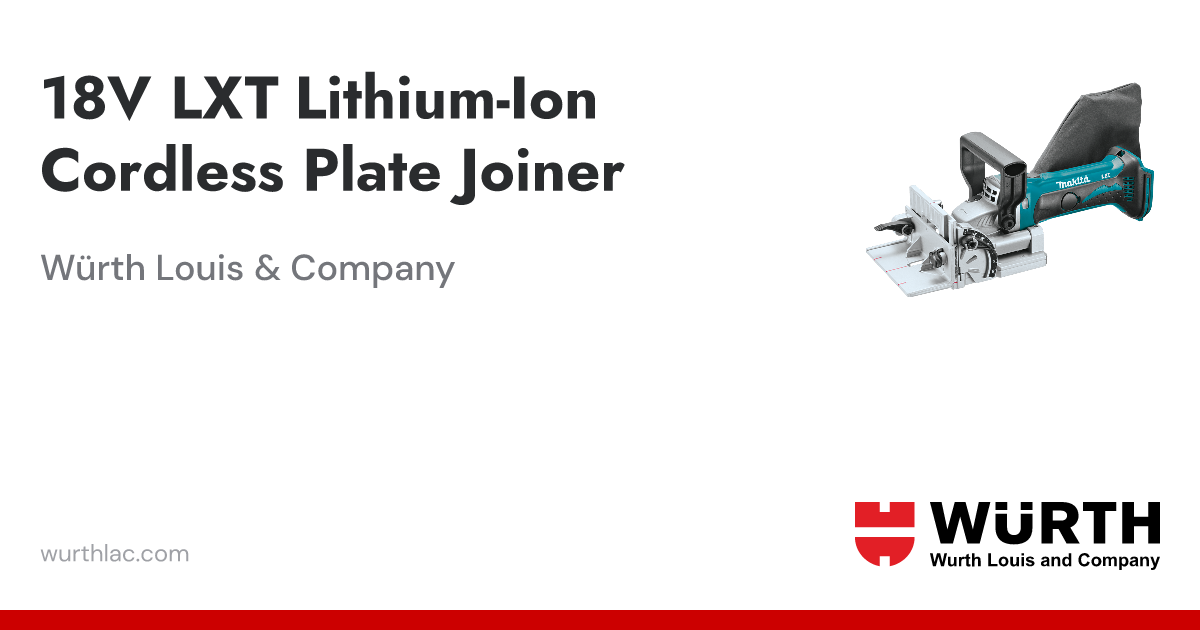 18V LXT Lithium-Ion Cordless Plate Joiner | Würth Louis & Company