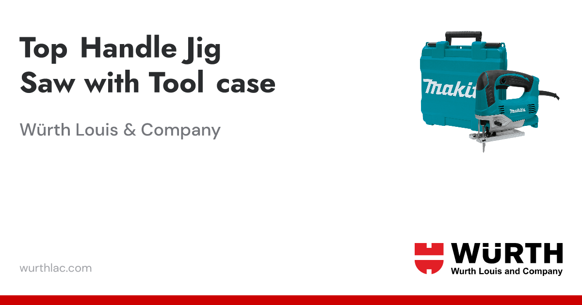 Top Handle Jig Saw with Tool case | Würth Louis & Company