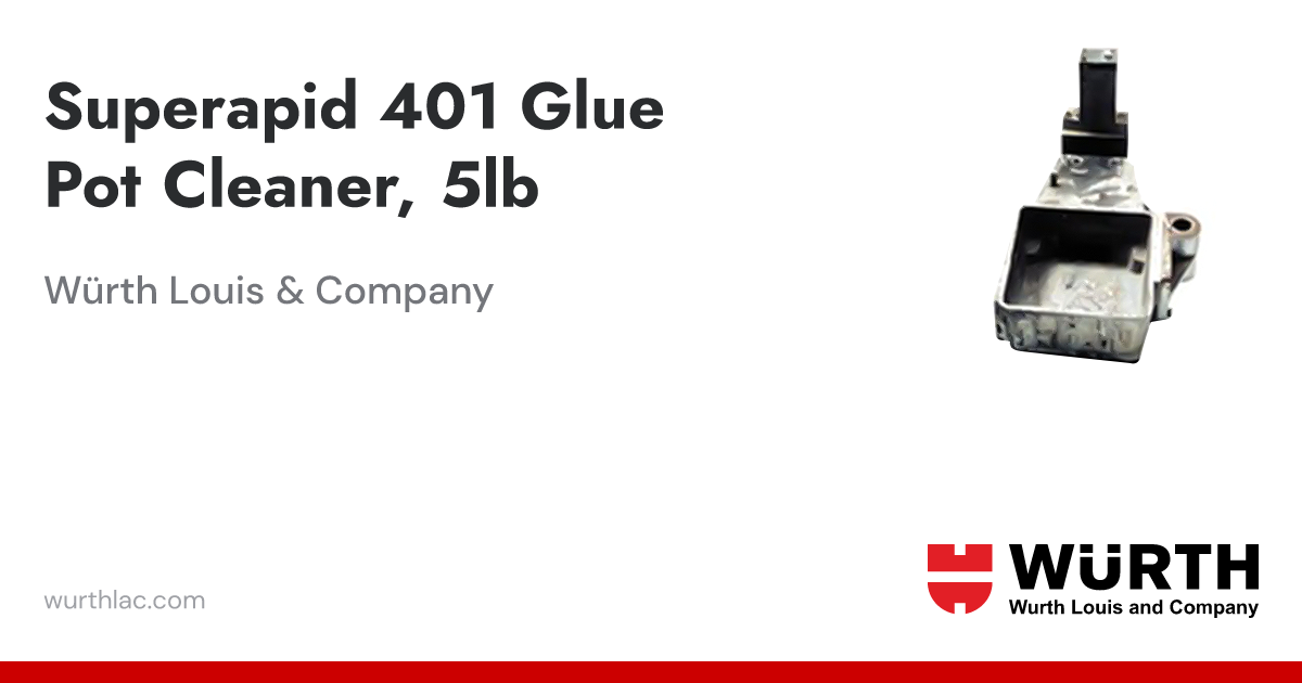 Superapid 401 Glue Pot Cleaner, 5lb | Würth Louis & Company