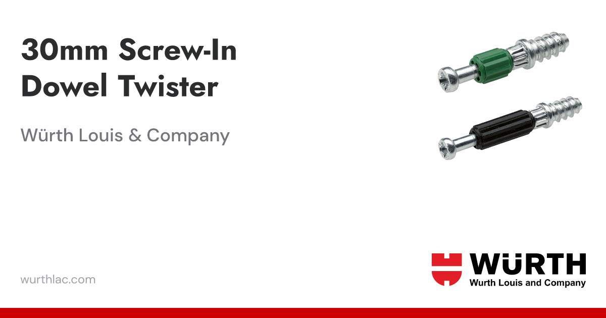 30mm Screw-In Dowel Twister | Würth Louis & Company