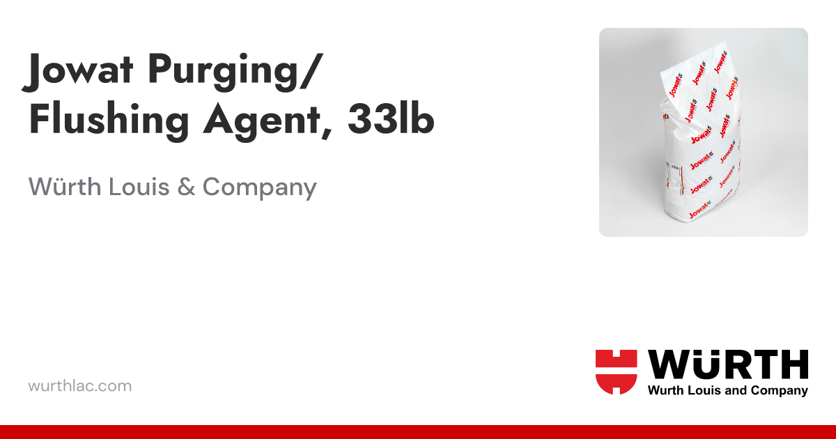 Jowat Purging/Flushing Agent, 33lb | Würth Louis & Company