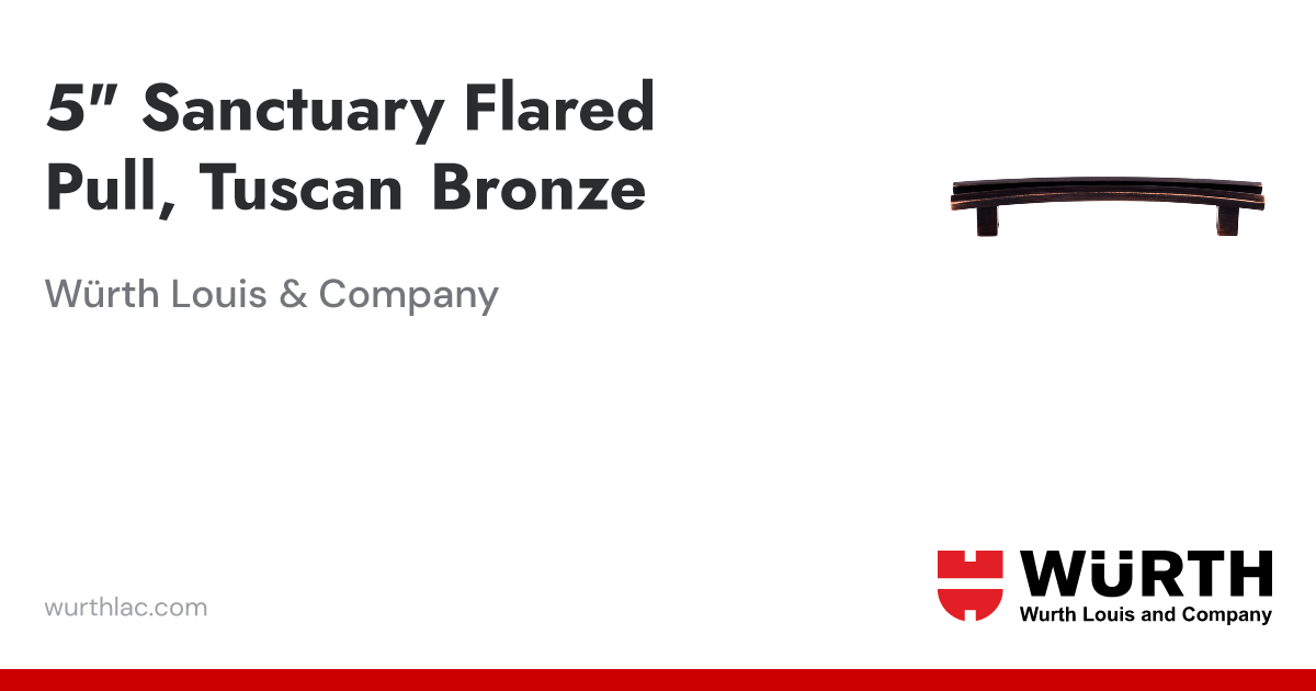 5" Sanctuary Flared Pull, Tuscan Bronze | Würth Louis & Company