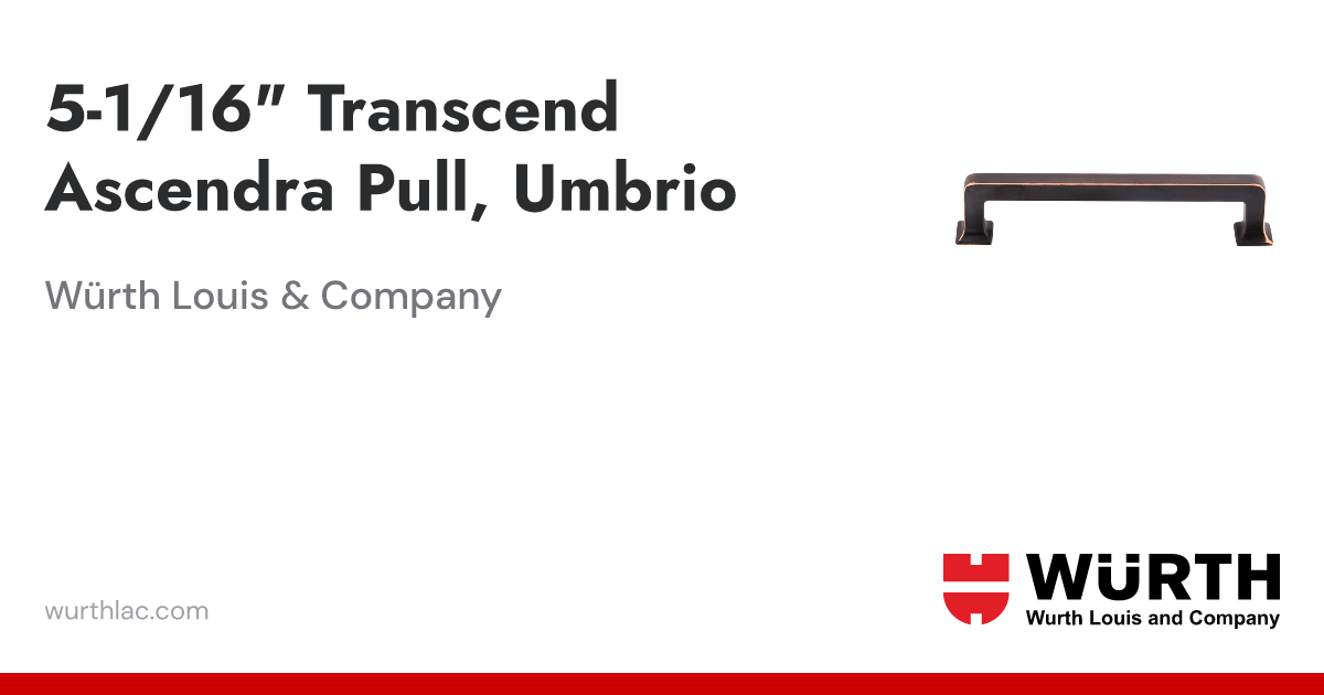 5-1/16" Transcend Ascendra Pull, Umbrio | Würth Louis & Company