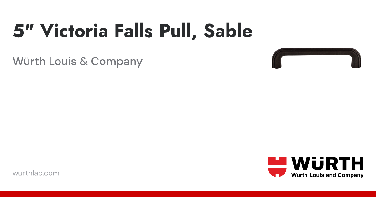 5" Victoria Falls Pull, Sable | Würth Louis & Company