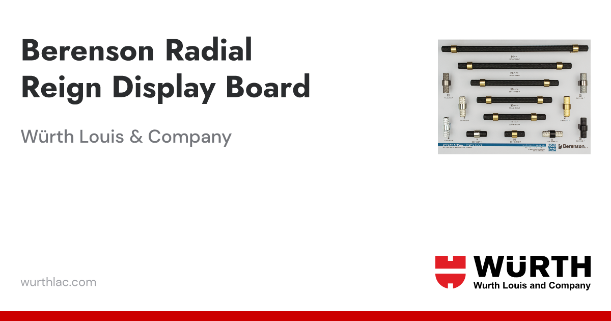 Berenson Radial Reign Display Board | Würth Louis & Company