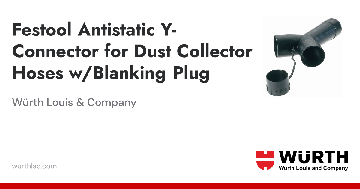 Festool Antistatic Y-Connector for Dust Collector Hoses w/Blanking Plug ...