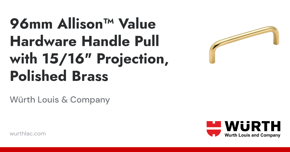 96mm Allison™ Value Hardware Handle Pull with 15/16" Projection ...