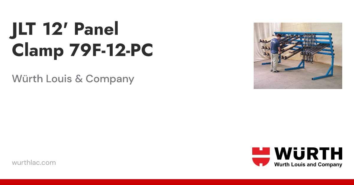 JLT 12' Panel Clamp 79F-12-PC | Würth Louis & Company