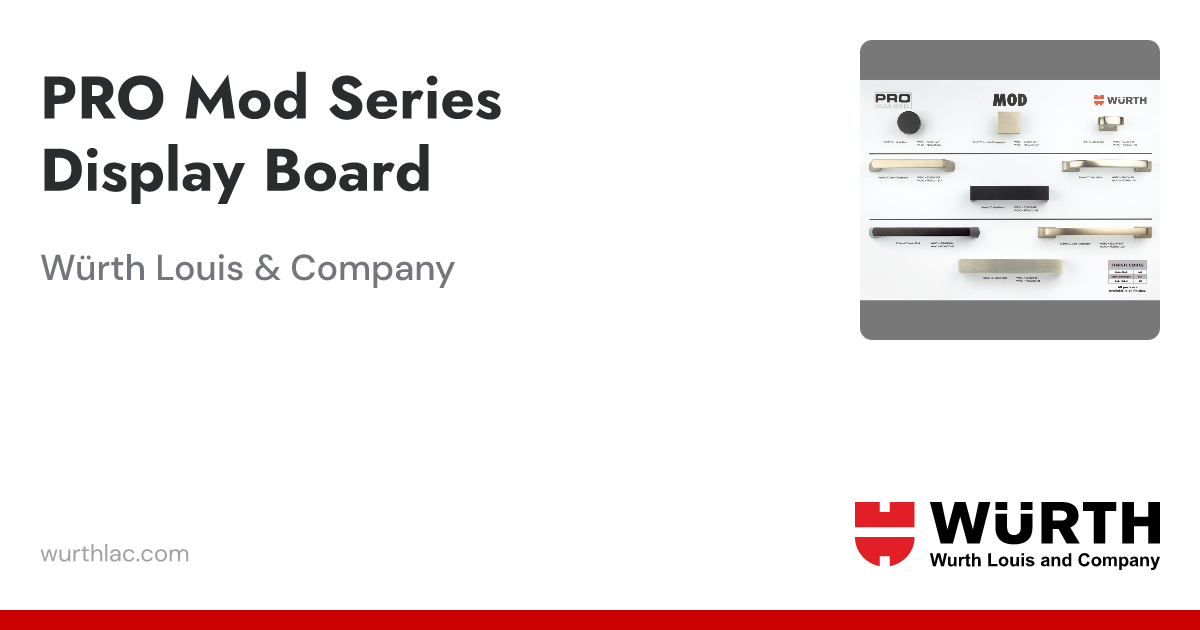 PRO Mod Series Display Board | Würth Louis & Company