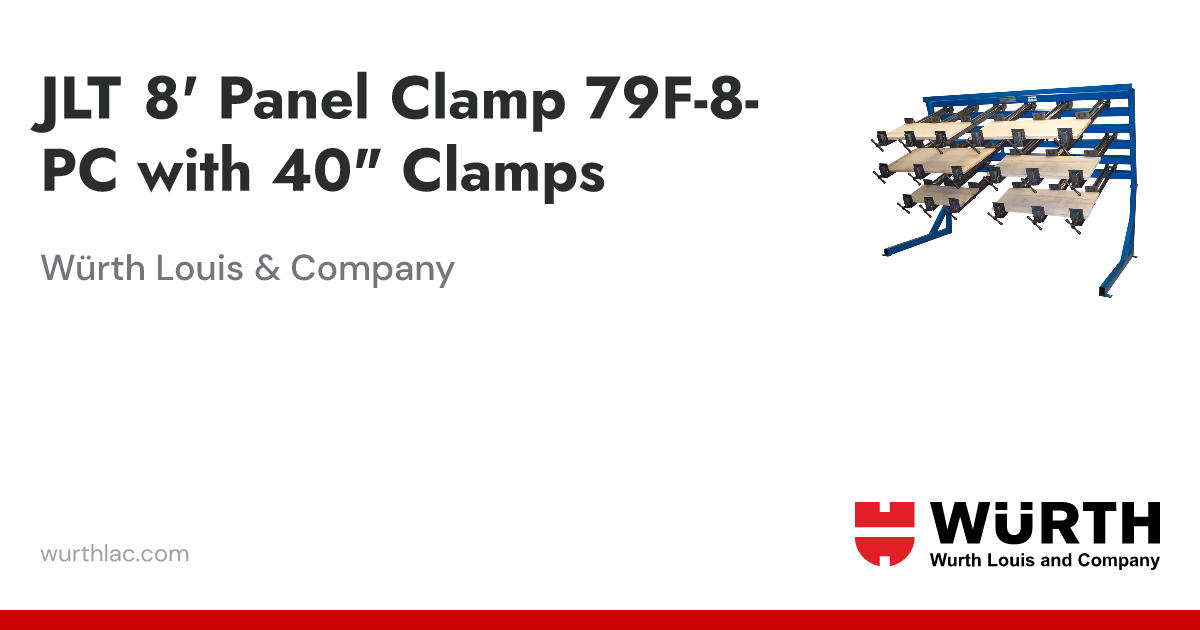 JLT 8' Panel Clamp 79F-8-PC with 40" Clamps | Würth Louis & Company