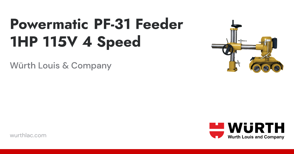 Powermatic PF-31 Feeder 1HP 115V 4 Speed | Würth Louis & Company