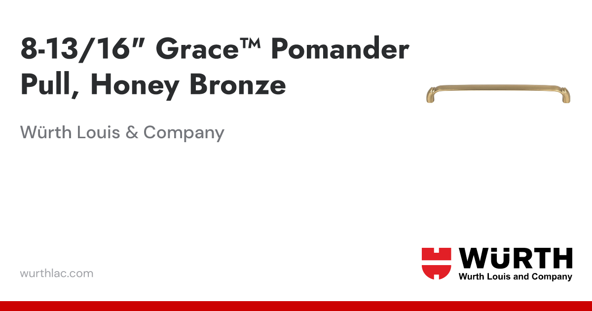 8-13/16" Grace™ Pomander Pull, Honey Bronze | Würth Louis & Company