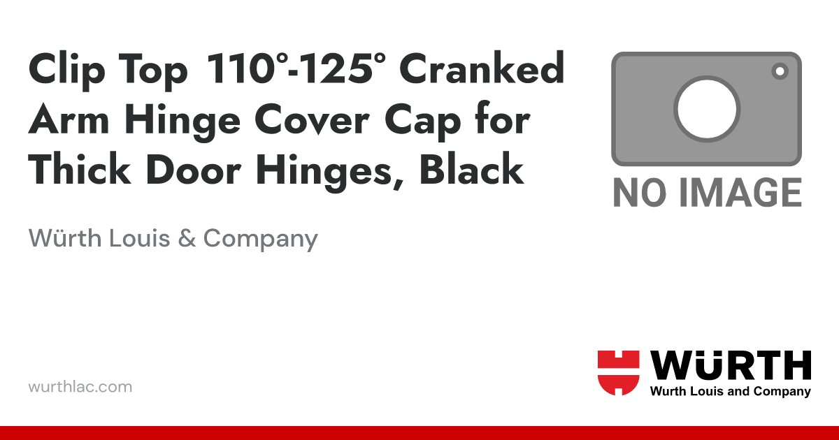 Clip Top 110°-125° Cranked Arm Hinge Cover Cap for Thick Door Hinges ...