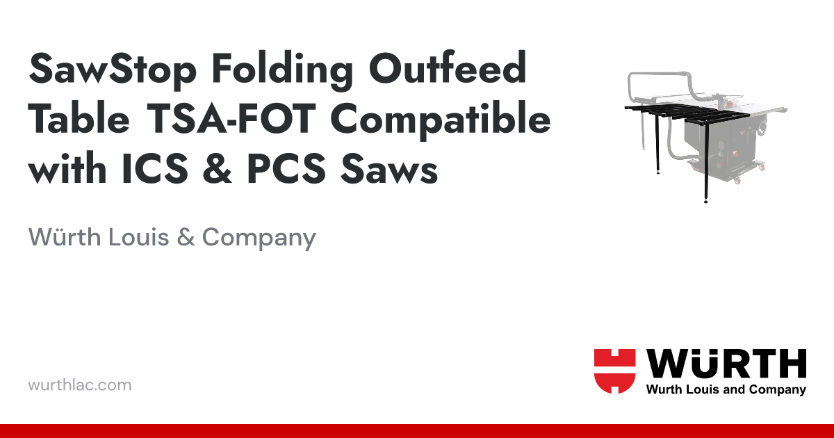 SawStop Folding Outfeed Table TSA-FOT Compatible with ICS & PCS Saws ...