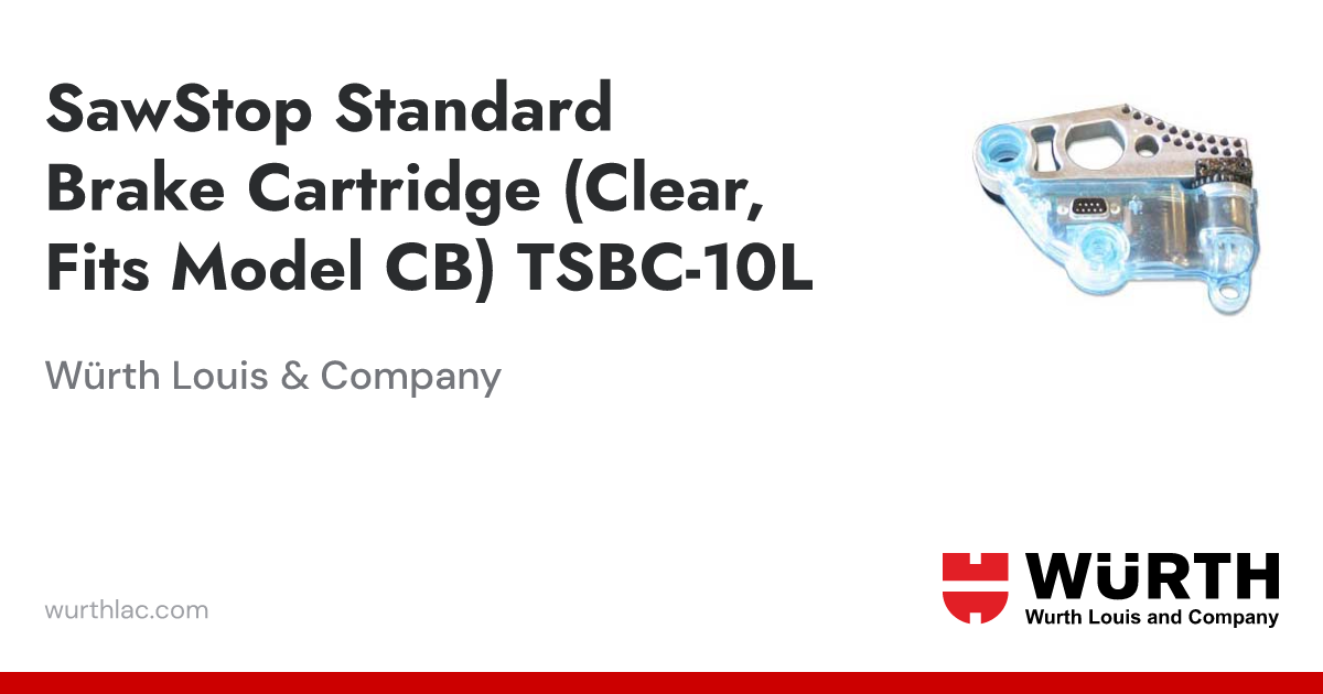 SawStop Standard Brake Cartridge (Clear, Fits Model CB) TSBC-10L ...
