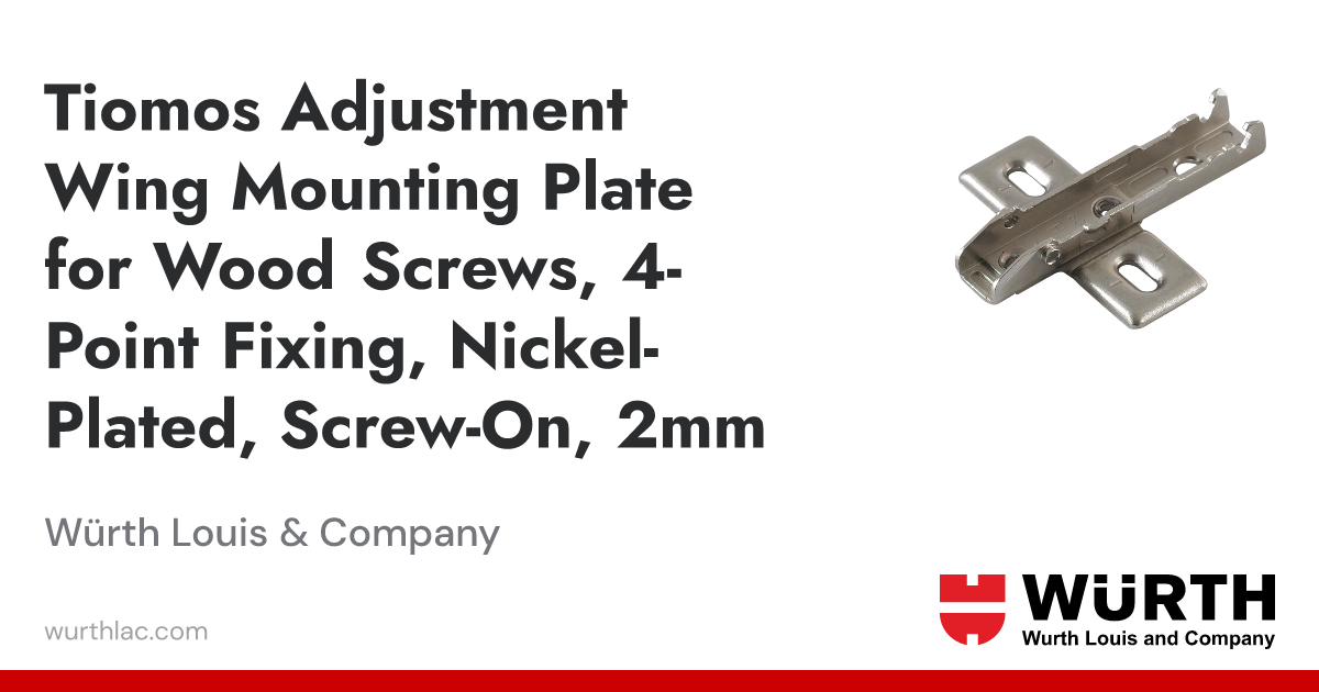 Tiomos Adjustment Wing Mounting Plate for Wood Screws, 4-Point Fixing ...