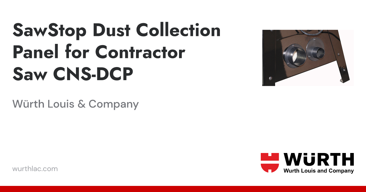 SawStop Dust Collection Panel for Contractor Saw CNS-DCP | Würth Louis ...