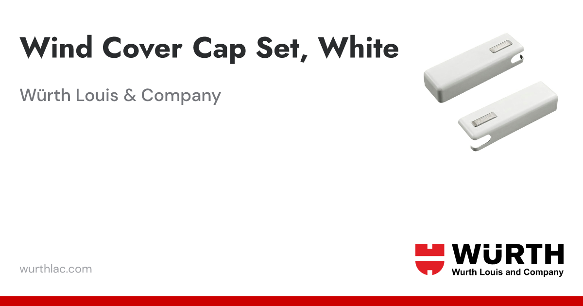 Wind Cover Cap Set, White | Würth Louis & Company