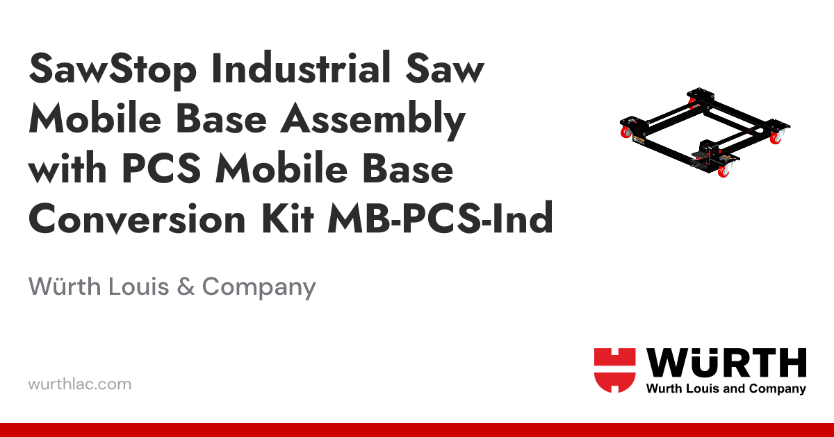 SawStop Industrial Saw Mobile Base Assembly with PCS Mobile Base ...