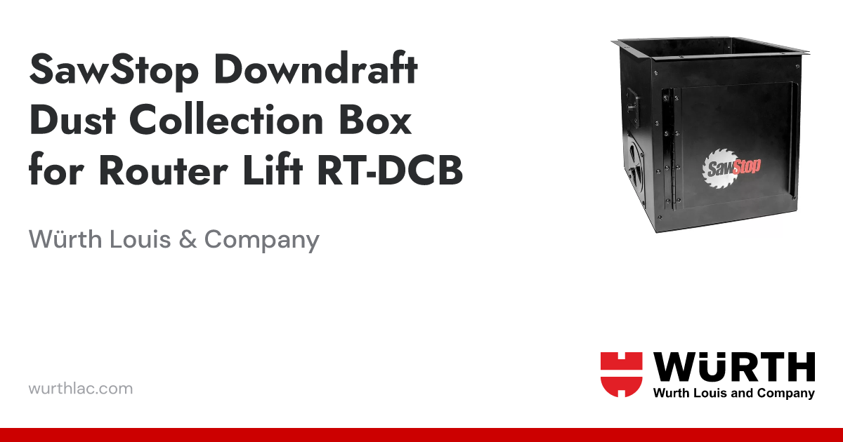 SawStop Downdraft Dust Collection Box for Router Lift RT-DCB | Würth ...