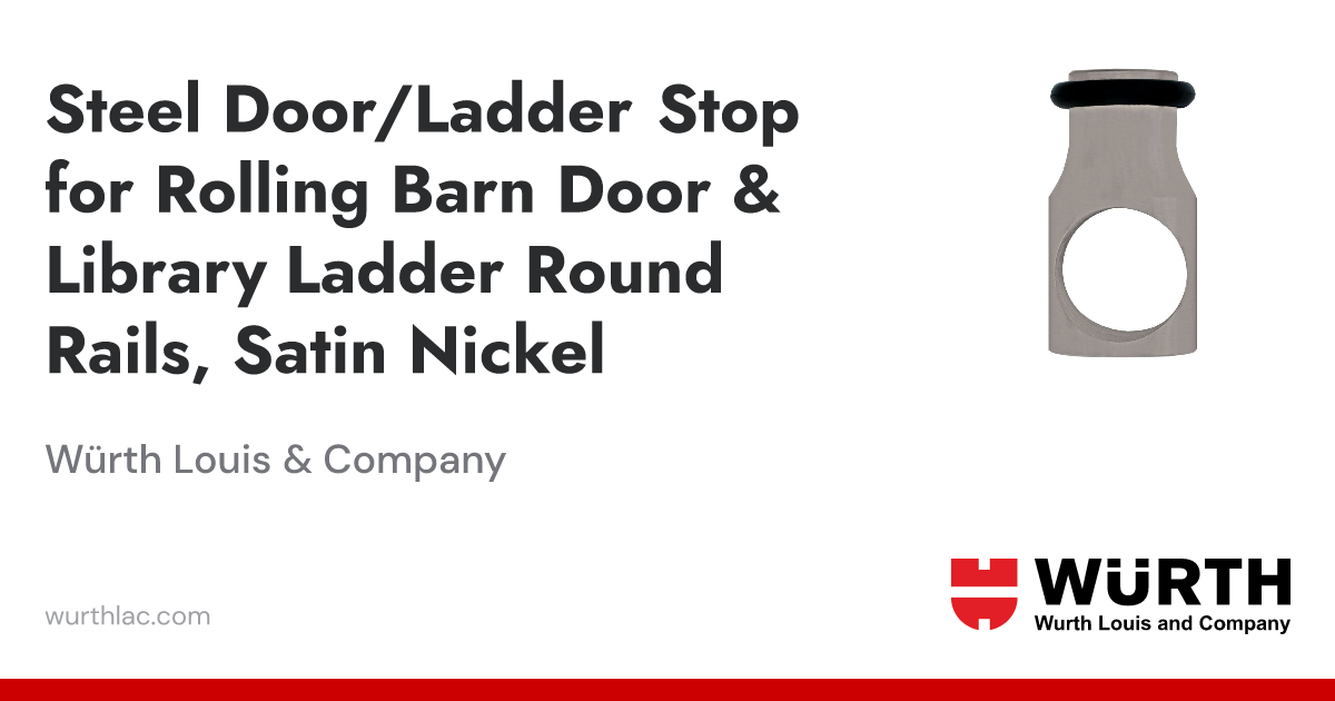 Steel Door/Ladder Stop for Rolling Barn Door & Library Ladder Round ...
