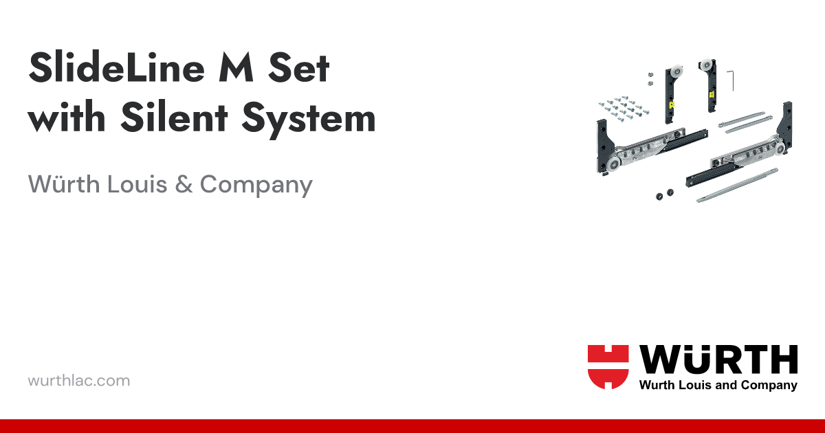 SlideLine M Set with Silent System | Würth Louis & Company