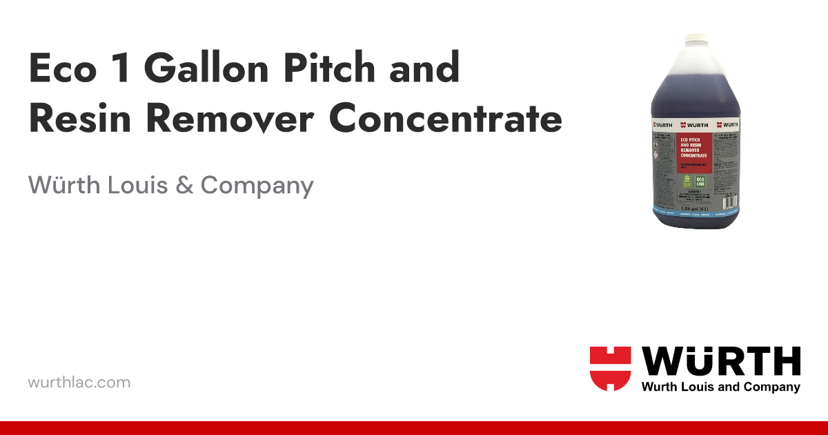 Eco 1 Gallon Pitch and Resin Remover Concentrate | Würth Louis & Company