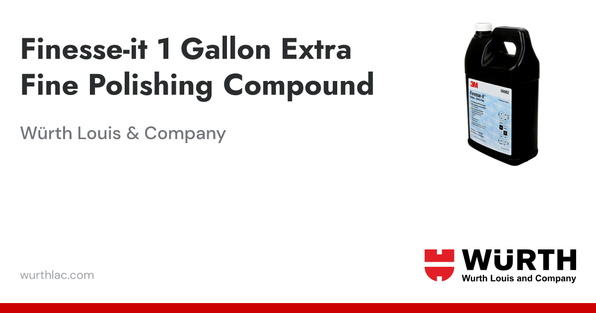 Finesse-it 1 Gallon Extra Fine Polishing Compound | Würth Louis & Company