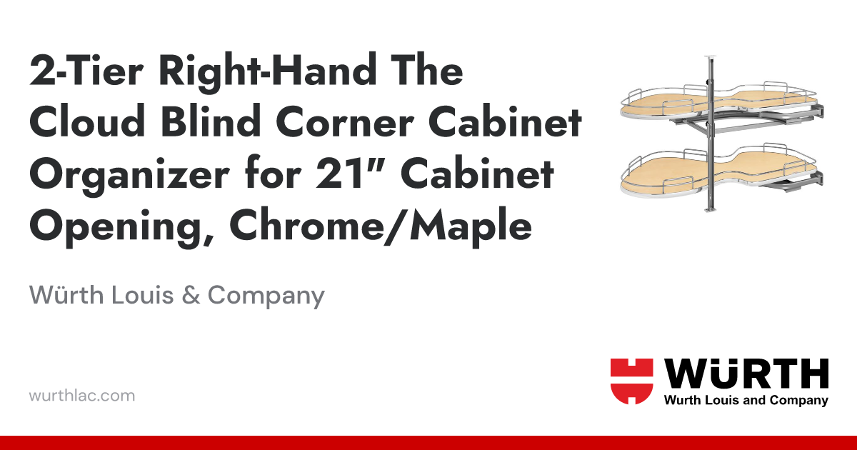 2-Tier Right-Hand The Cloud Blind Corner Cabinet Organizer for 21 ...