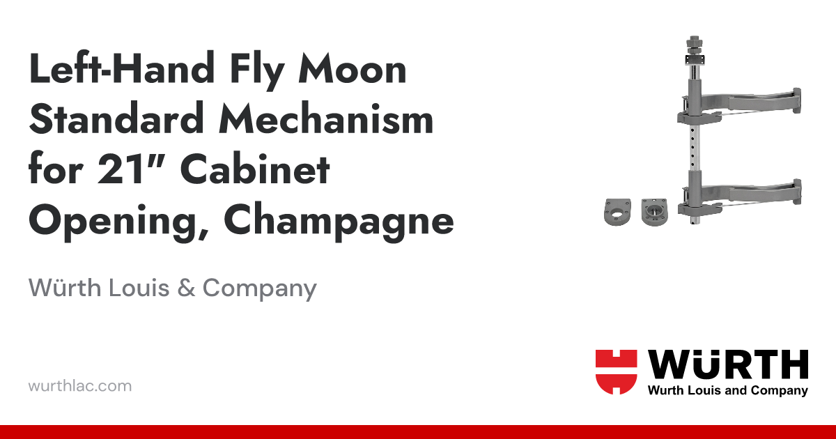 Left-Hand Fly Moon Standard Mechanism for 21" Cabinet Opening ...