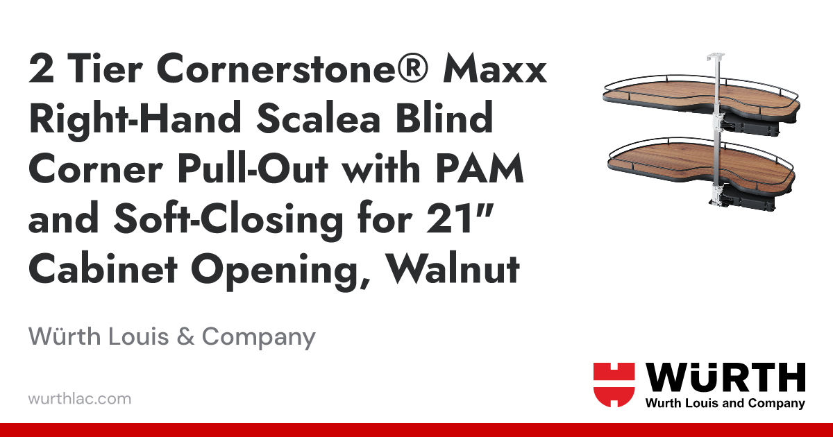 2 Tier Cornerstone® Maxx Right-Hand Scalea Blind Corner Pull-Out with ...