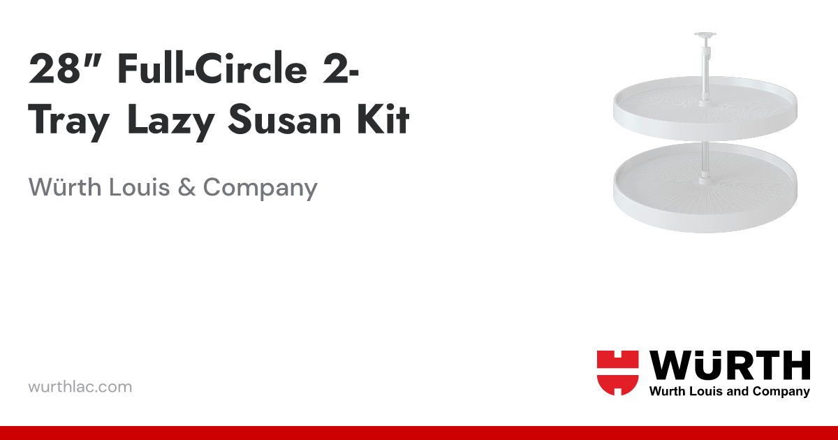28" Full-Circle 2-Tray Lazy Susan Kit | Würth Louis & Company