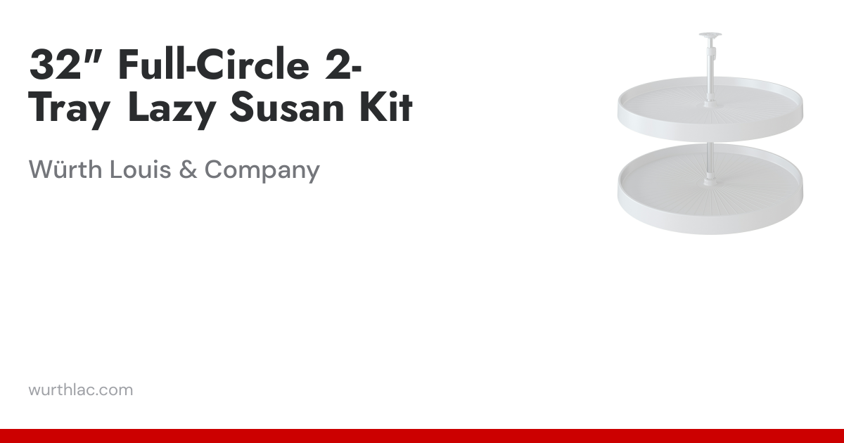 32" Full-Circle 2-Tray Lazy Susan Kit | Würth Louis & Company