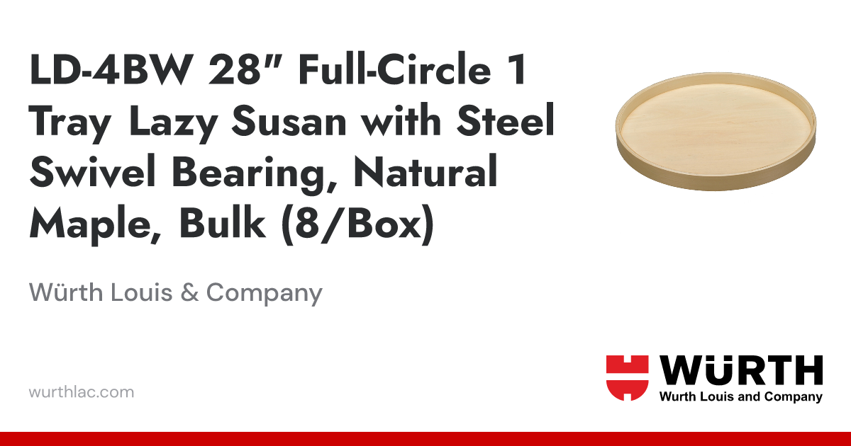 LD-4BW 28" Full-Circle 1 Tray Lazy Susan with Steel Swivel Bearing ...