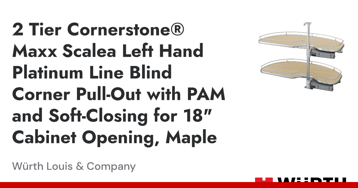 2 Tier Cornerstone® Maxx Scalea Left Hand Platinum Line Blind Corner ...